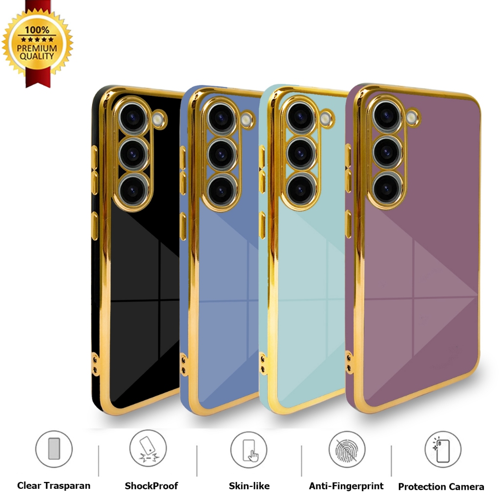 Jual Samsung Galaxy S25 Plus Case Luxury Premium Straight Edge Plating ...