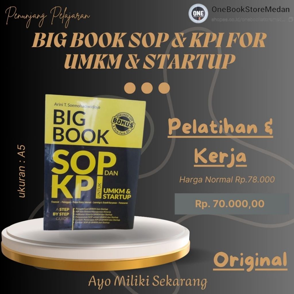 Jual Buku BIG Book SOP & KPI For UMKM & Startup | Shopee Indonesia