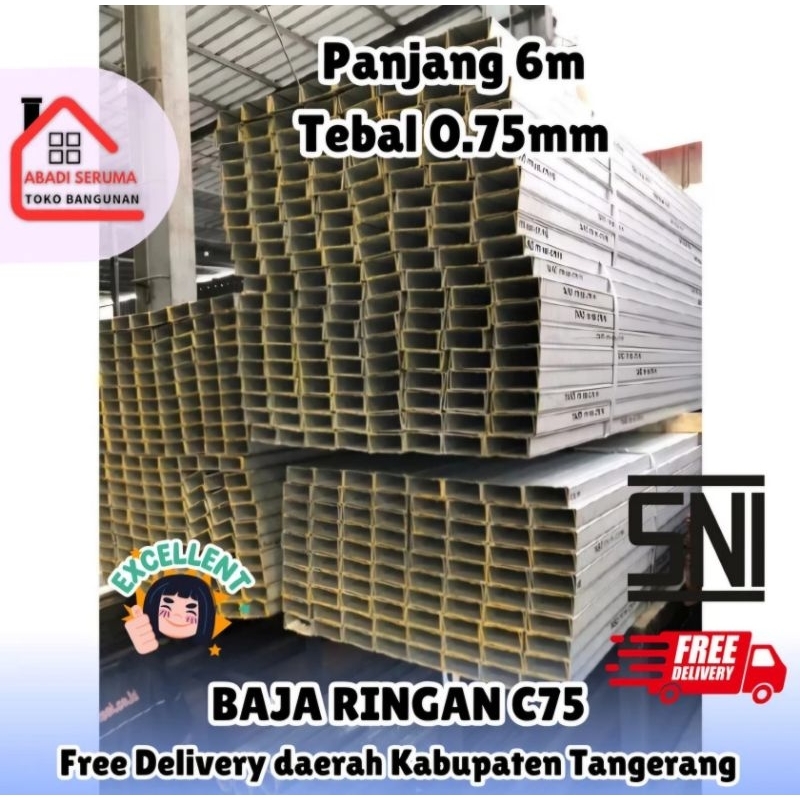 Jual PALING MURAH / BAJA RINGAN KANAL C75 TEBAL 0.75 mm / BAJA RINGAN ...