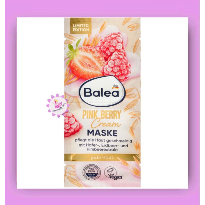 Jual Balea masker wajah pink berry original Jerman, (2x8ml), 16ml ...