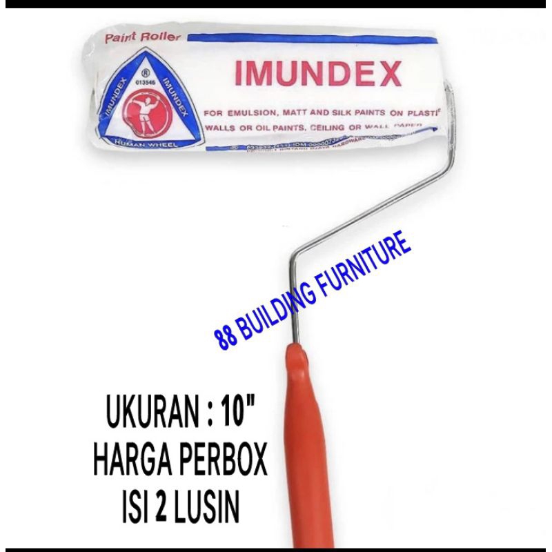 Jual PERBOX (2 LUSIN) KUAS ROLL CAT BESAR 10" (25 cm) Merk IMUNDEX ...