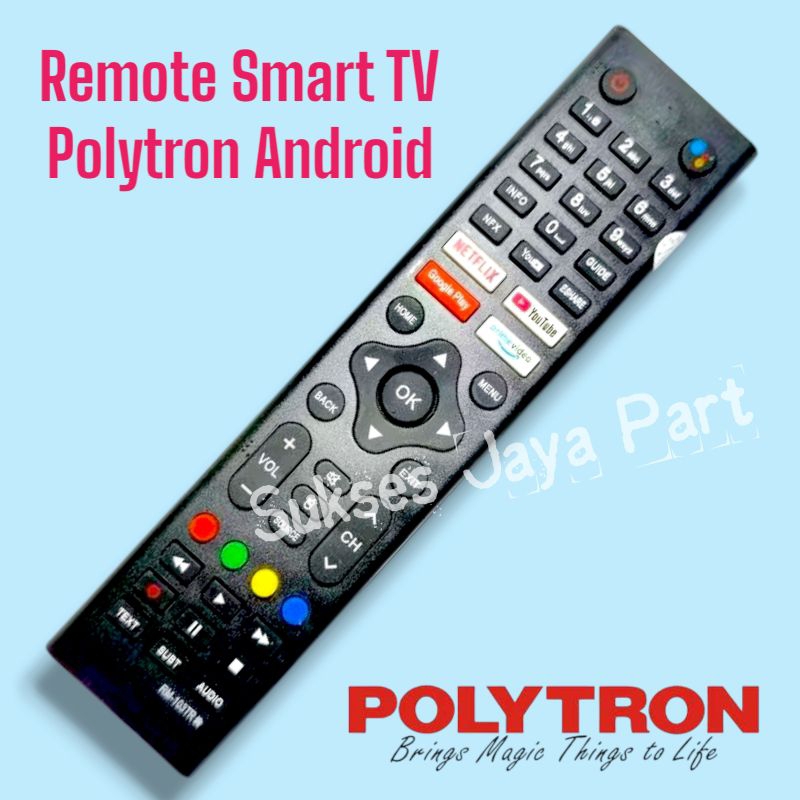 Jual Remote TV Polytron Android Smart TV Polytron | Shopee Indonesia