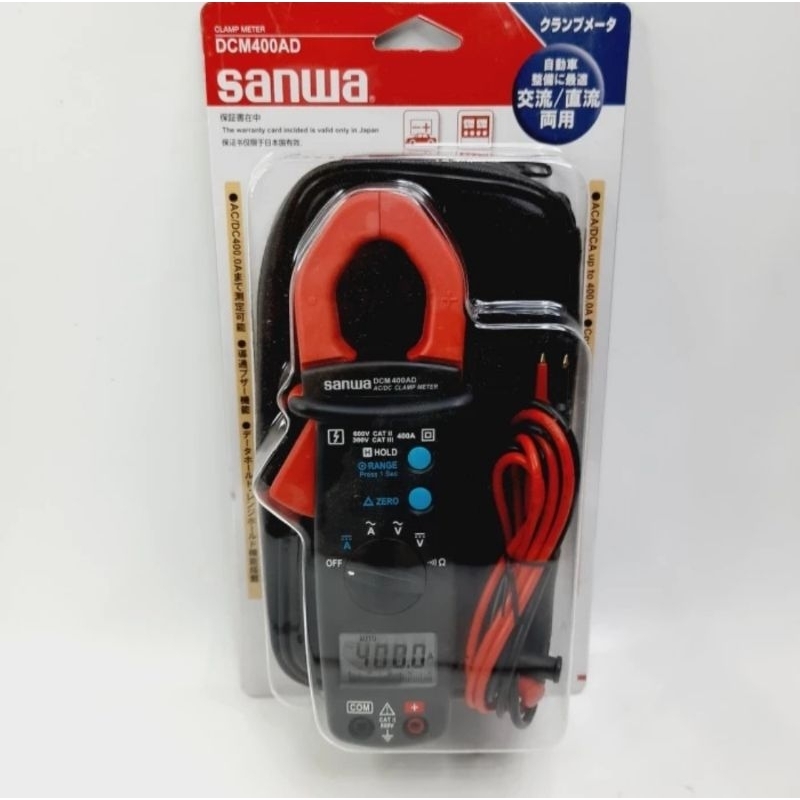 Jual Sanwa DCM400AD Digital Clamp Meter 400A AC / DC Tang Ampere DCM ...