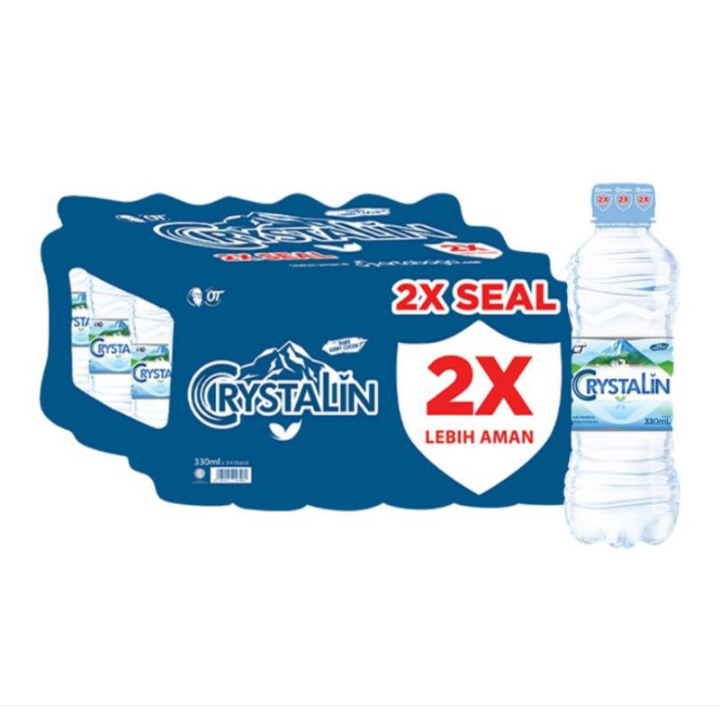 Jual Crystalin Air Mineral Botol Pack 24 x 330 ml | Shopee Indonesia