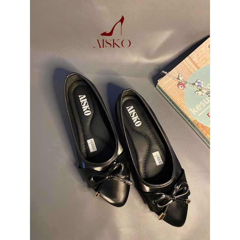 Jual AISKO PITA- flatshoes wanita sol karet anti slip kekinian | Shopee Indonesia
