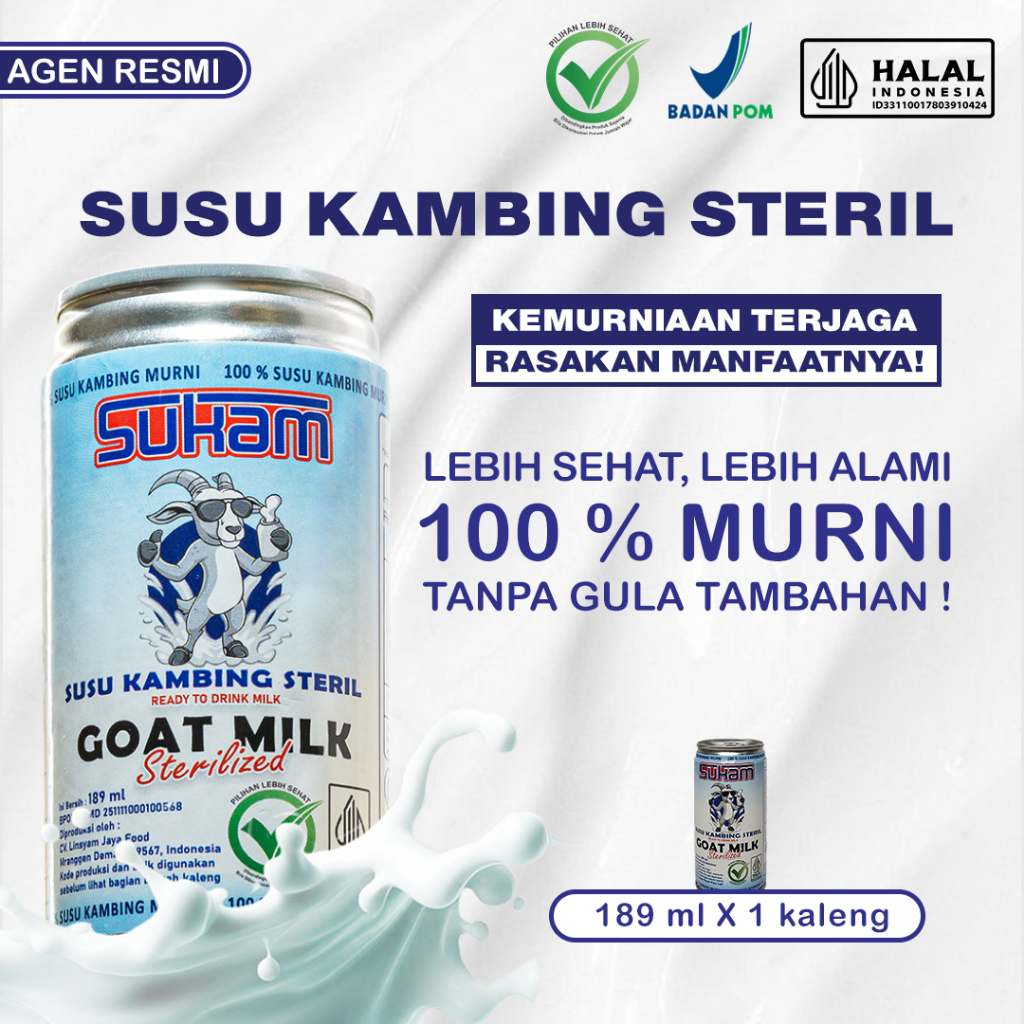 Jual Sukam - Susu Kambing Steril 100% Susu Murni Tanpa Gula Tambahan ...