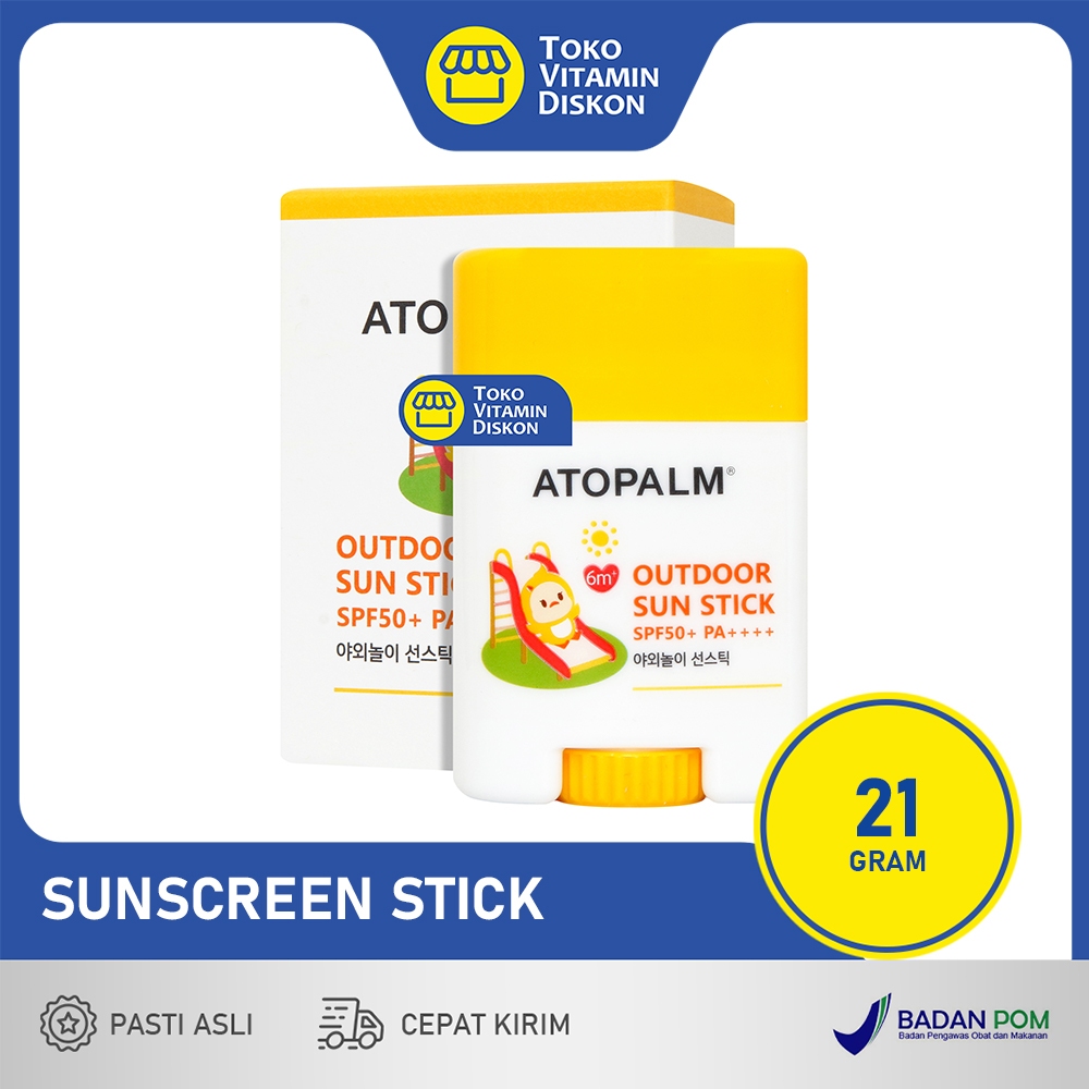 Jual ATOPALM OUTDOOR SUN STICK SPF50+ PA++++ 21 GR | Physical Sunscreen ...