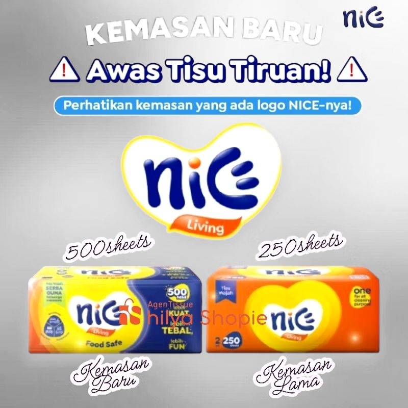Jual tissu nice 250 sheet paket 6 pack | Shopee Indonesia