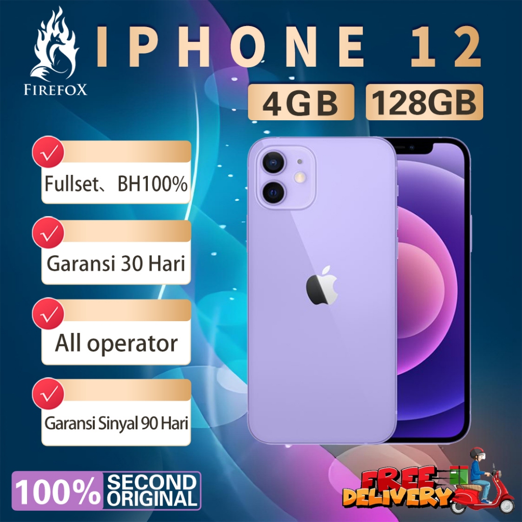 Jual iPhone12 128GB Silent Fullset Like New Second Original 100% Mulus Normal Bekas 3utools All ...