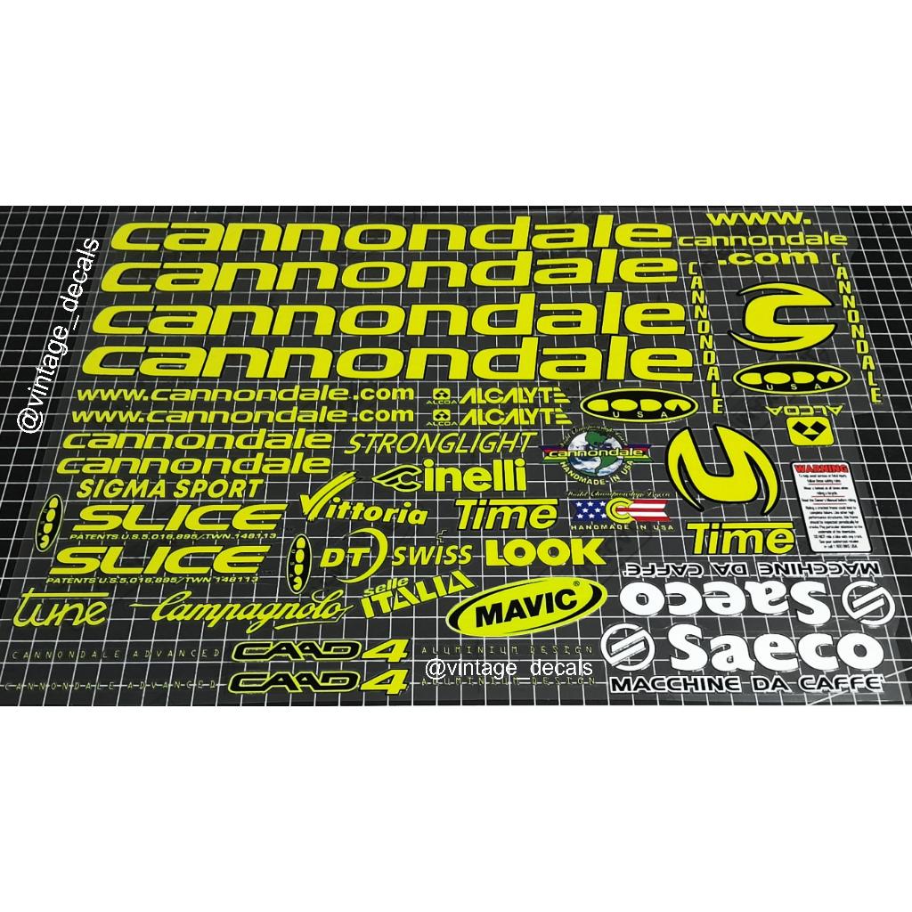 Jual sticker decals replacement Cannondale Saeco team caad4 | Shopee ...