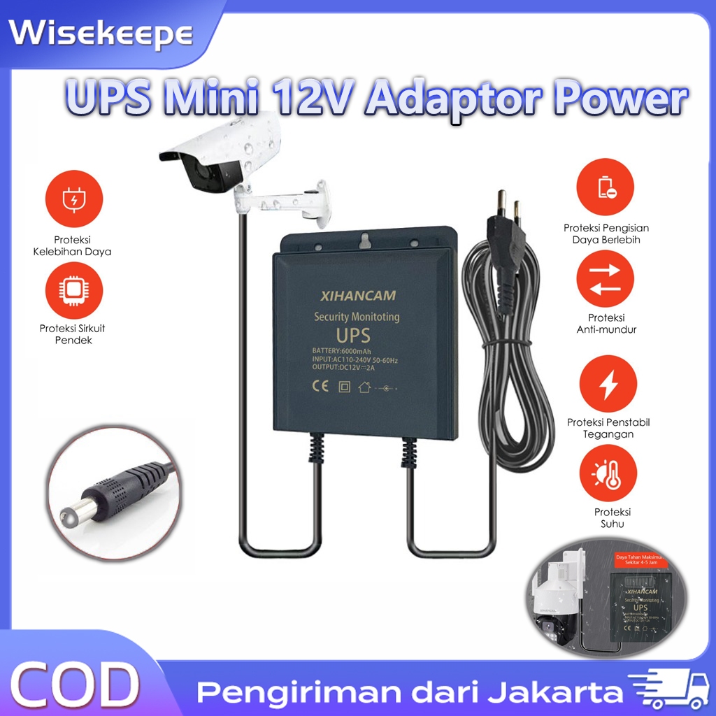 Jual UPS Mini 12V Adaptor Power DC Mini UPS CCTV Untuk Router Wifi ...