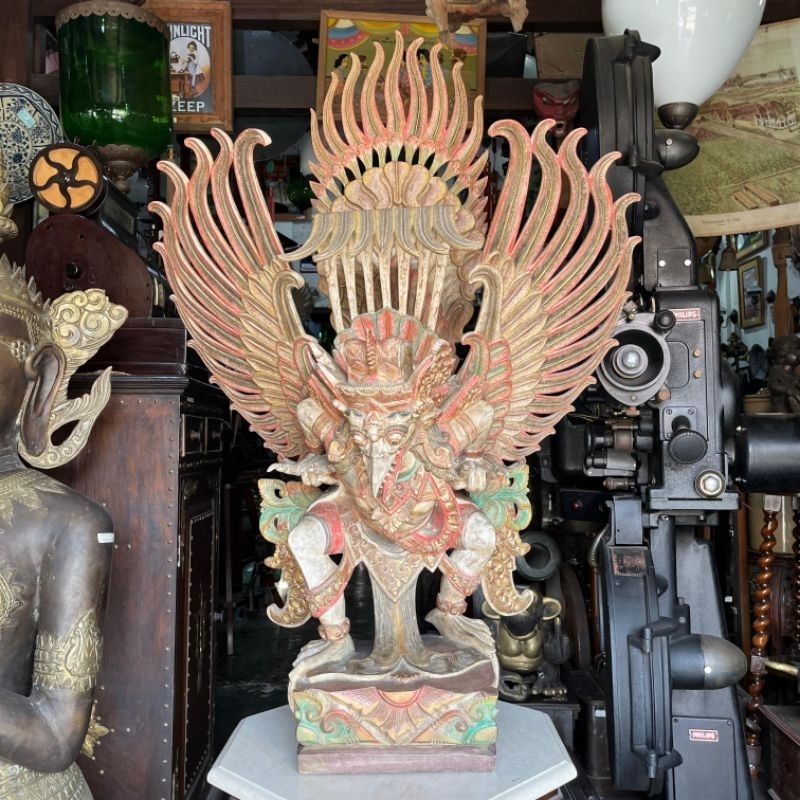 Jual Patung Kayu Ukir Burung Garuda Bali Lawas Jadul Tua | Shopee Indonesia