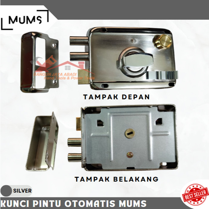 Jual Kunci Pintu Gerbang Besi Otomatis Rim Night Latch Auto Lock Rim ...