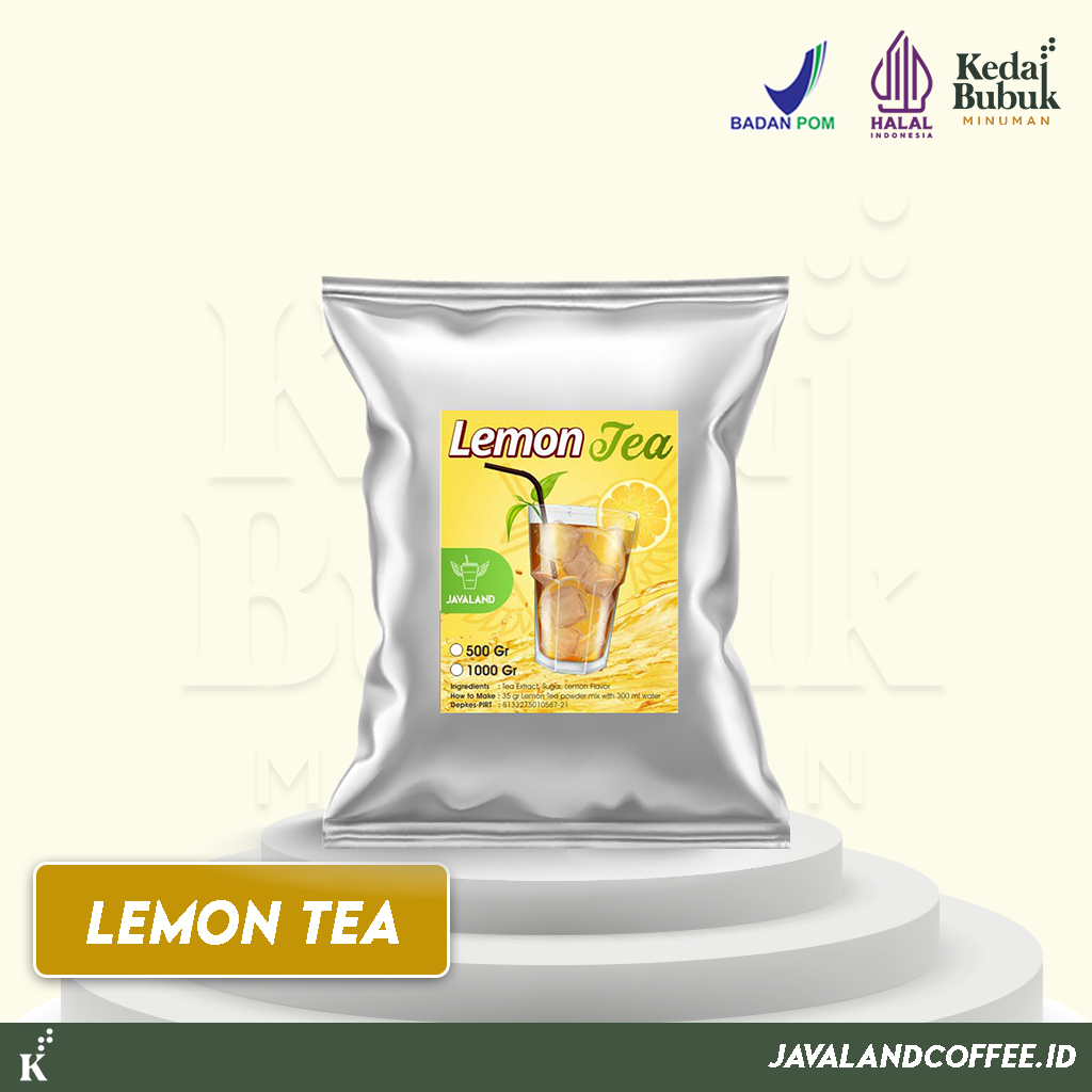 Jual Javaland Bubuk Minuman Rasa Lemon Tea / Teh Lemon 1Kg - Regular Plain | Es Teh | Bubble ...