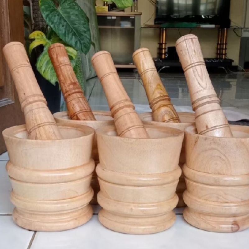 Jual Lumpang Kayu plus alu tumbukan / Lumpang Kayu | Shopee Indonesia