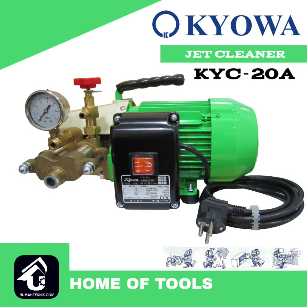 Jual JET CLEANER HIGH PRESSURE KYOWA KYC - 20A | MESIN PEMBERSIH AC TEKANAN TINGGI KYOWA KYC ...