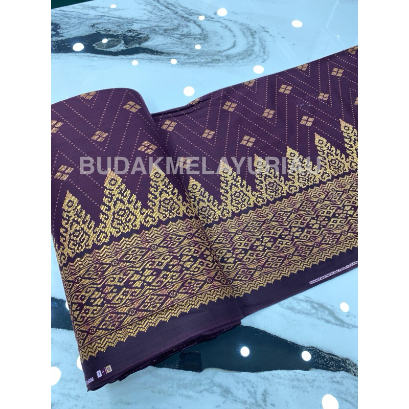 Jual BAHAN BATIK RIAU MOTIF PUCUK REBUNG METERAN DENGAN BAHAN KATUN ...