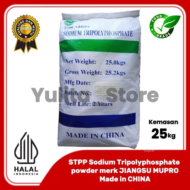 Jual STPP POWDER JIANGSU MUPRO CHINA / Pengenyal bakso / Bahan Tambahan ...