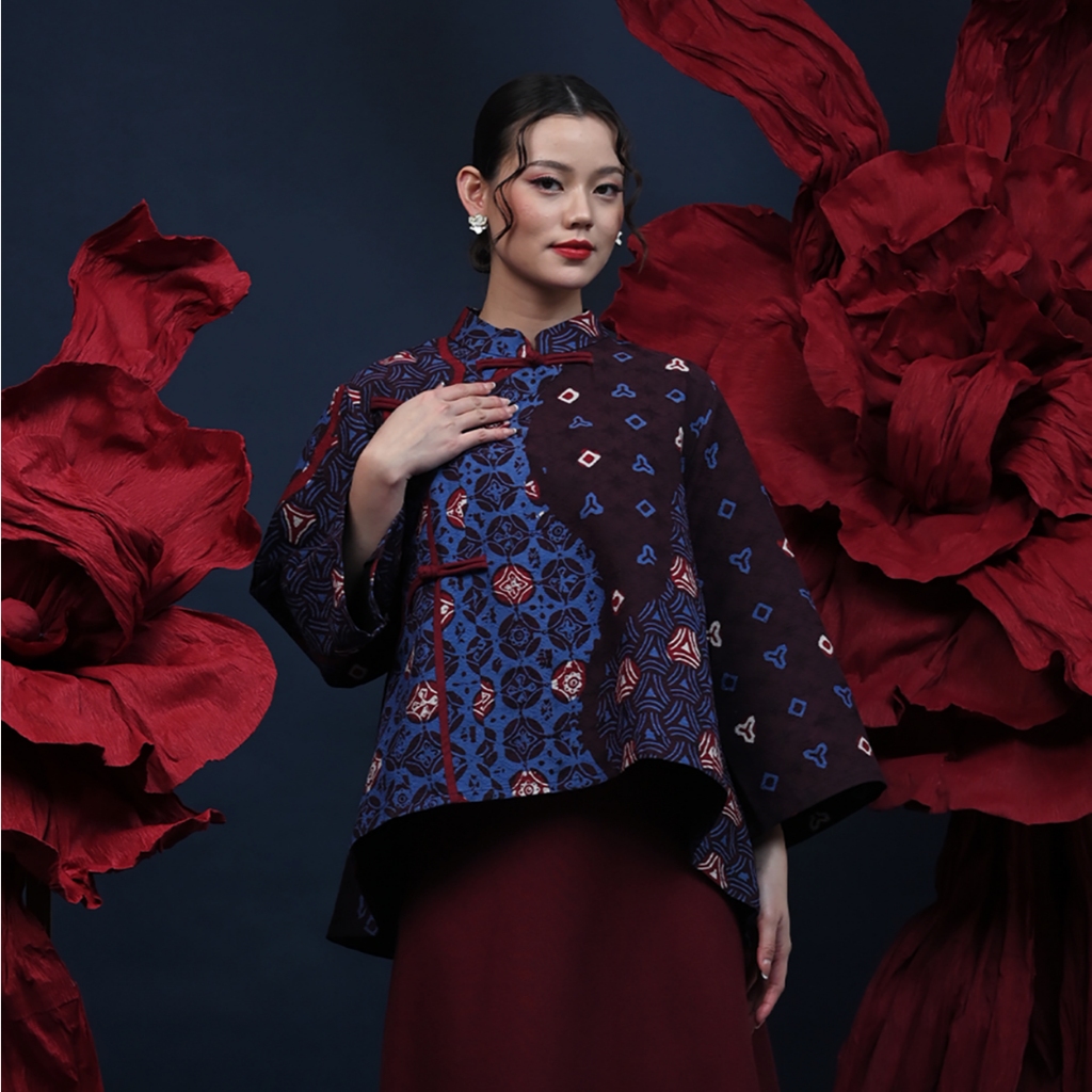Jual NONA RARA - Mary Dobi CNY T3682, Baju kerja blouse batik wanita ...