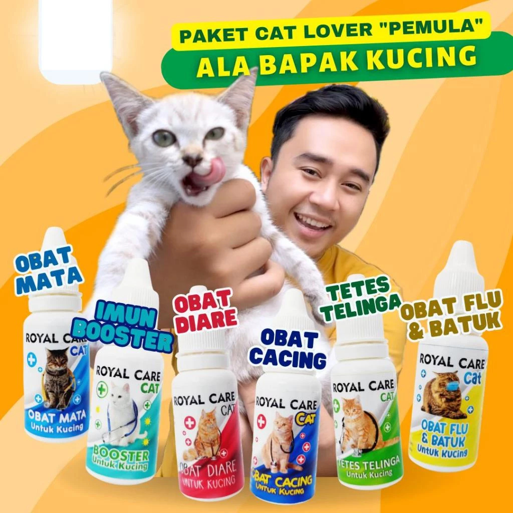Jual DJEVPETSHOP Paket P3K Cat Lovers Isi 6 Obat Vitamin ROYAL CARE Isi ...