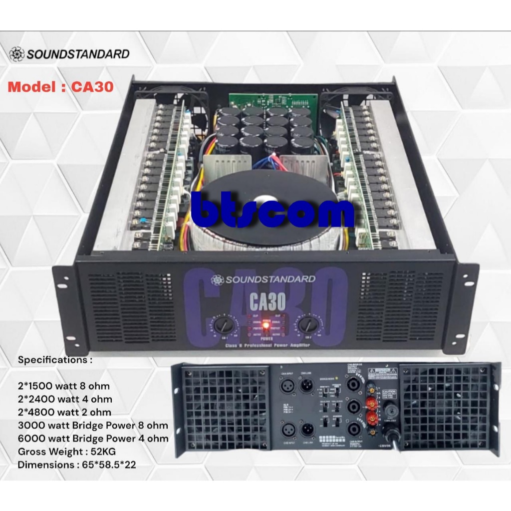 Jual POWER AMPLIFIER SOUNDSTANDARD CA30 AMPLI POWER SOUNDSTANDARD CA 30 ...