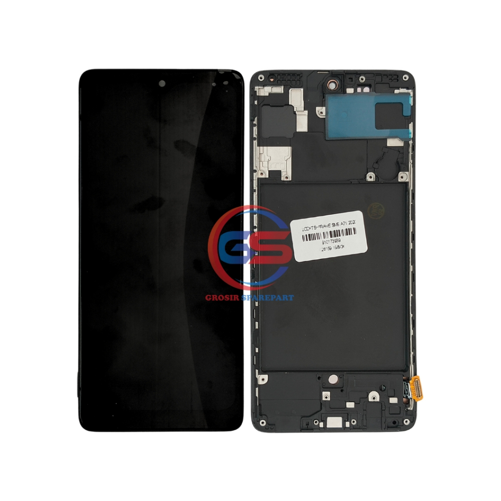 Jual LCD FULLSET TOUCHSCREEN SAMSUNG A71 2020 / A715 SMALL GLASS + FRAME + FINGERPRINT | Shopee ...