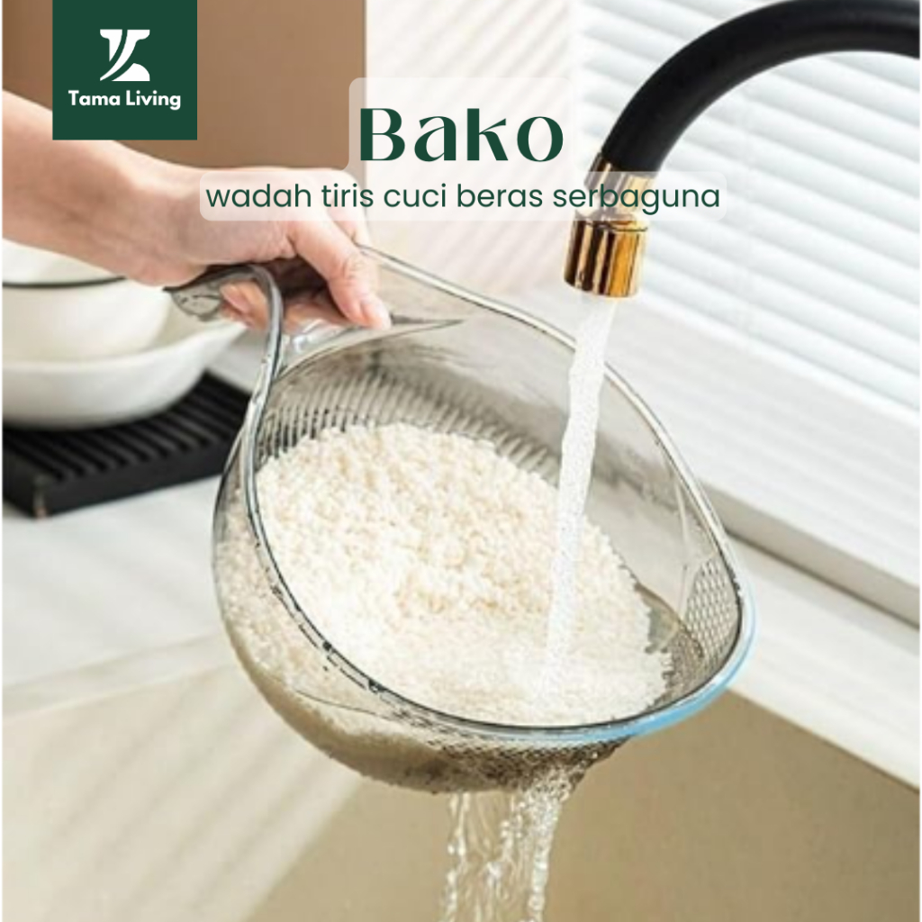 Jual TAMA LIVING Bako Wadah Pencuci Beras Serbaguna Wadah Cuci Beras ...