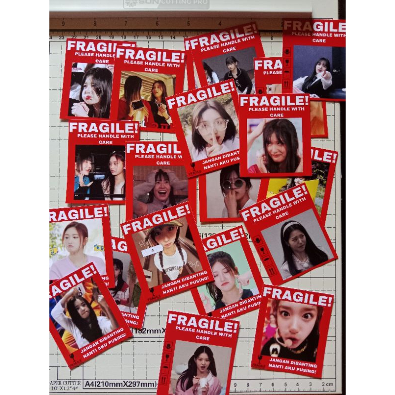 Jual [isi 48] Paket Hemat Fragile Kpop Fragile Meme Stiker Fragile