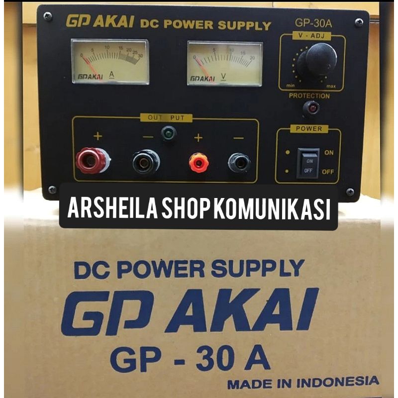 Jual AC DC power supply Gp Akai 30 Amper original | Shopee Indonesia