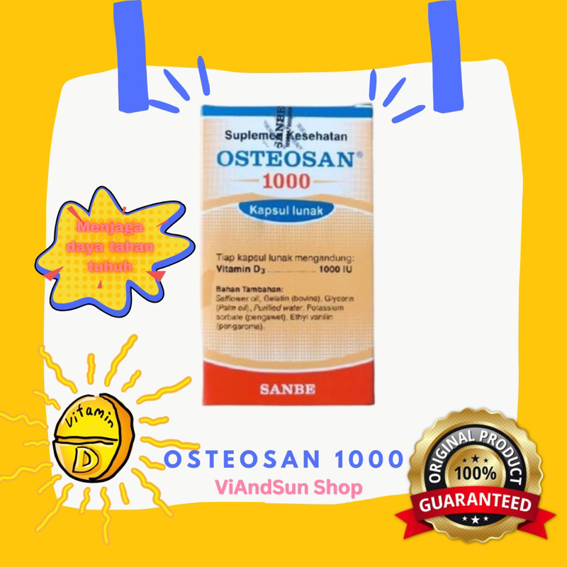 Jual Osteosan 1000 Vit D3 1000iu | Shopee Indonesia