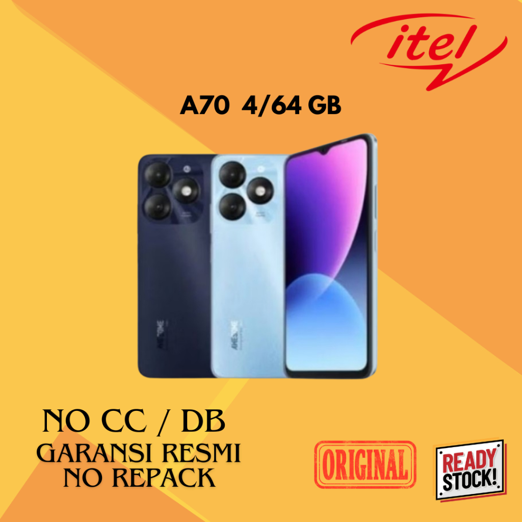 Jual ITEL A70 4/64 Garansi Resmi | Shopee Indonesia