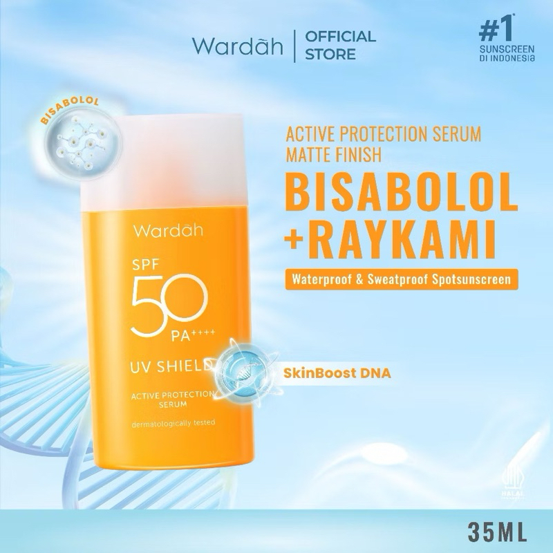 Jual Wardah UV Shield Active Protection Serum Oren SPF 50 PA ++++ 35 ml ...