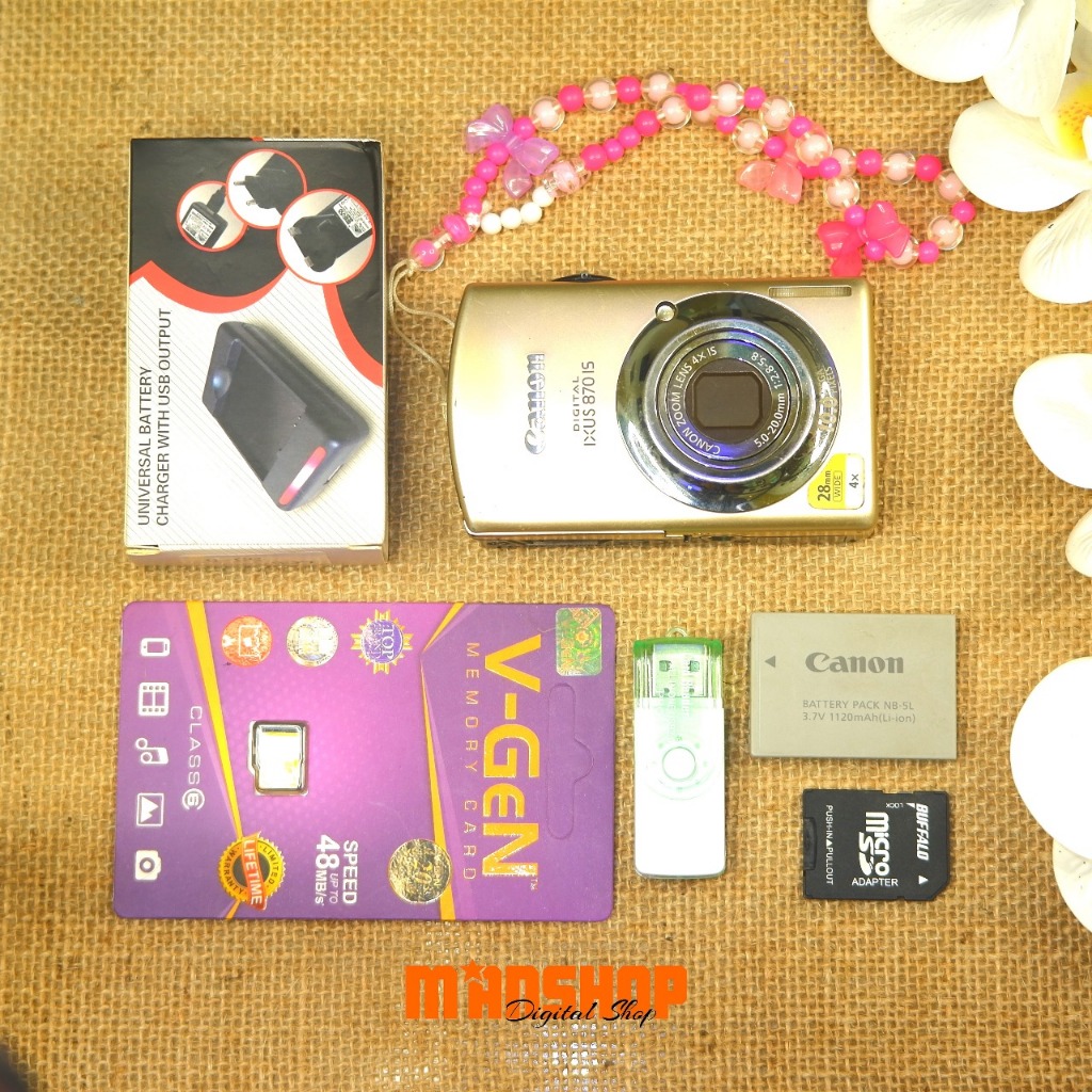 Jual Canon IXUS Digital 870 IS Warna Gold Digicam Camdig Kamera Digital ...