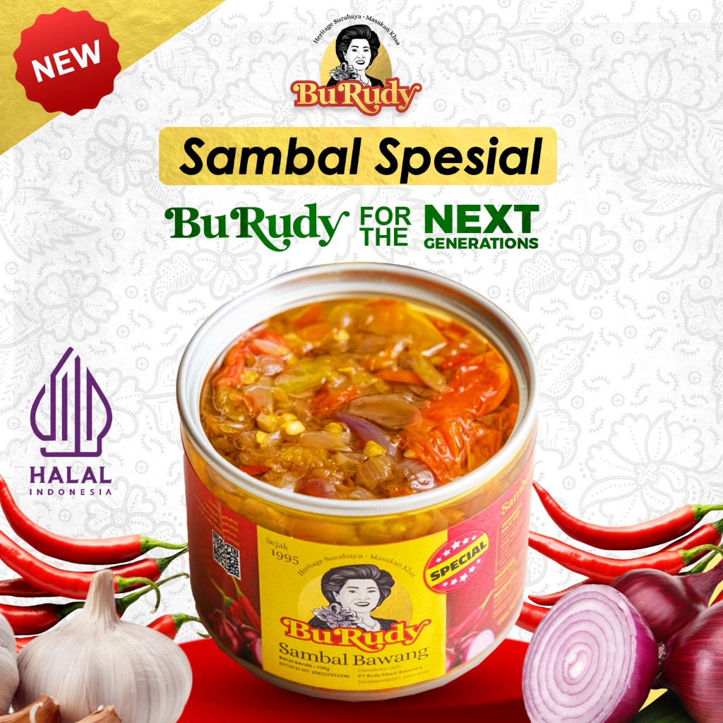 Jual New Sambel Bawang Bu Rudy Dengan Kemasan Baru Shopee Indonesia