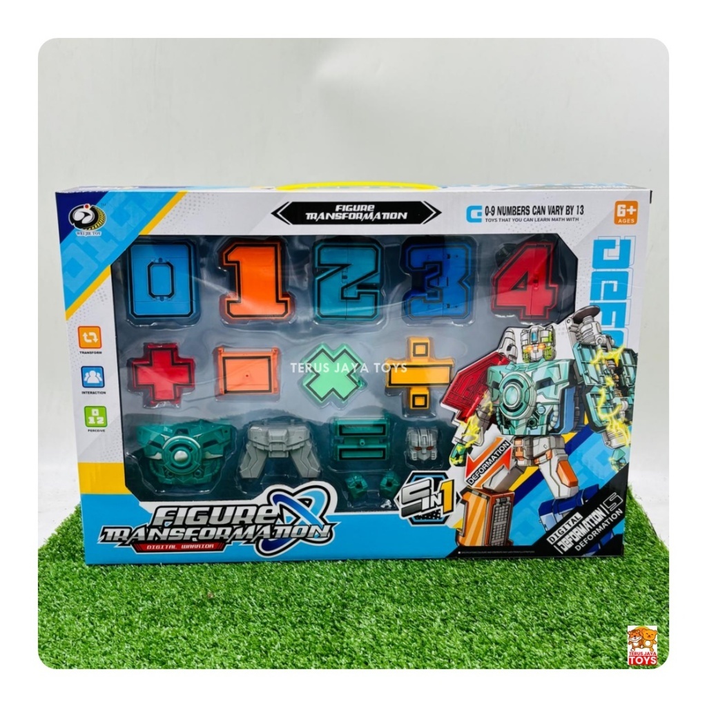 Jual Mainan Robot angka 0 sampai 9 bisa digabung jadi robot besar ...
