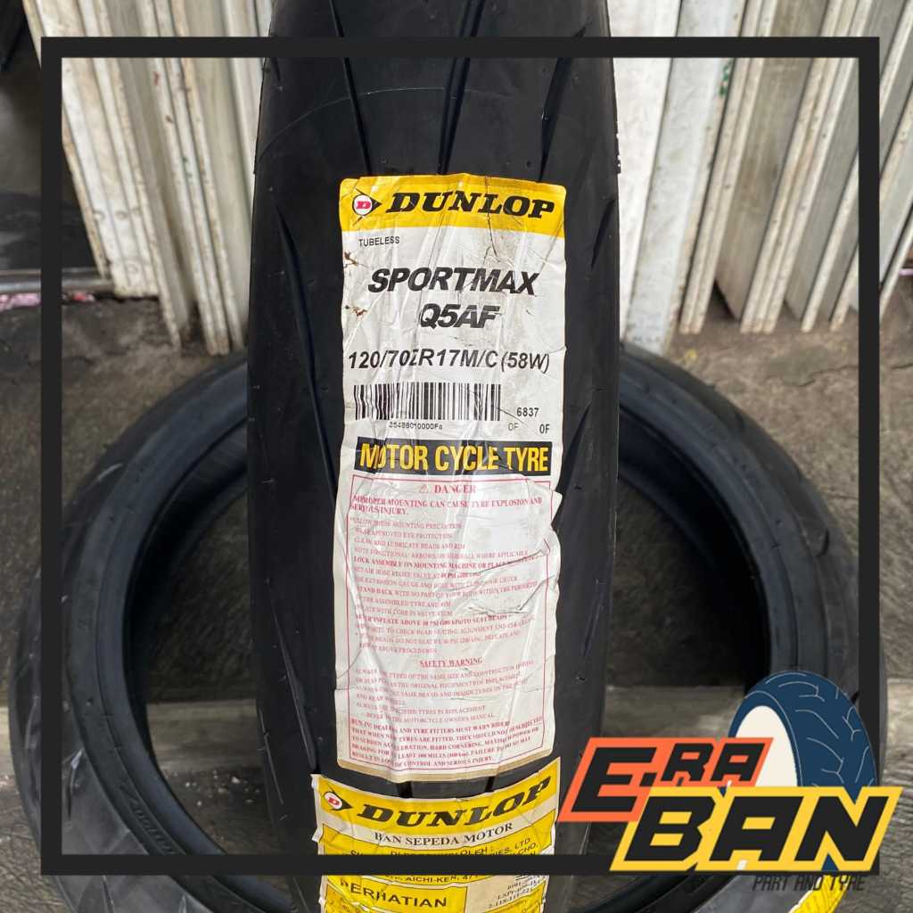 Jual BAN LUAR DUNLOP SPORTMAX Q5A F 120 70 RING 17 TUBELESS | Shopee Indonesia