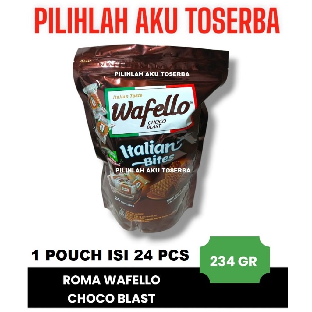 Jual Wafello BITES Choco Chocolate POUCH Big Pack - ( HARGA PER POUCH ...