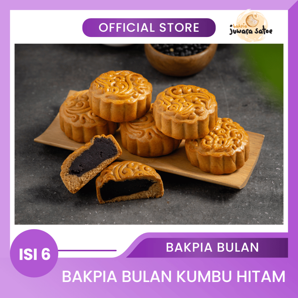 Jual BAKPIA JUWARA SATOE [ Isi 6 ] Bakpia Bulan Kumbu Hitam - Oleh Oleh ...