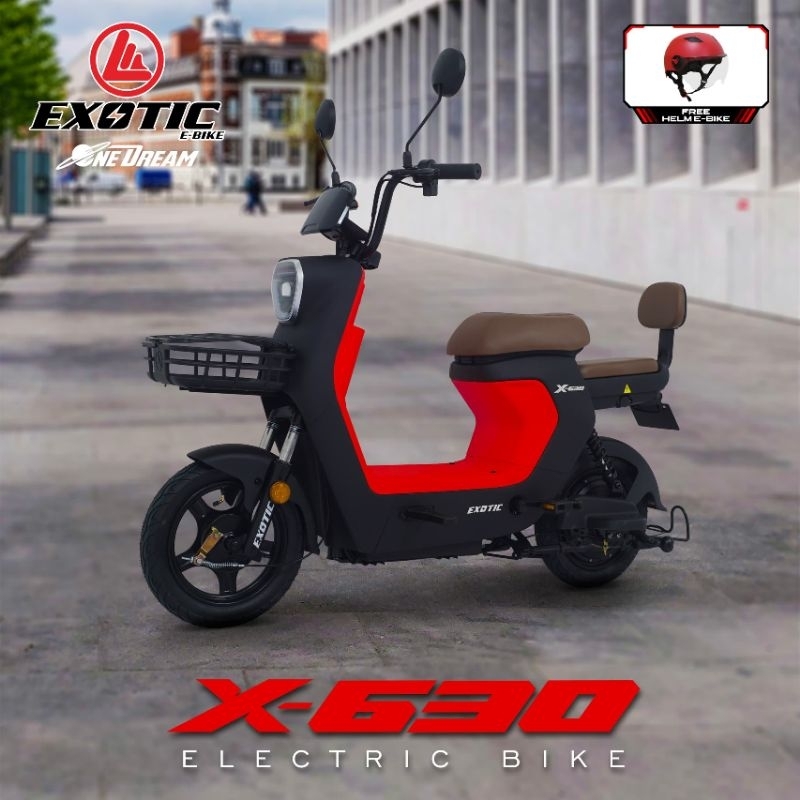 Jual SEPEDA LISTRIK EXOTIC X630 (FREE HELM) / X620 / COOLTECH AX 48V ...