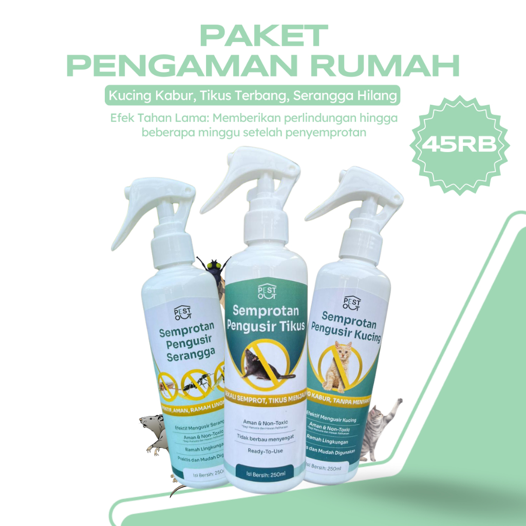 Jual Paket Pengaman Rumah Aromatic Spray Pengusir Hama Semut Kecoa ...