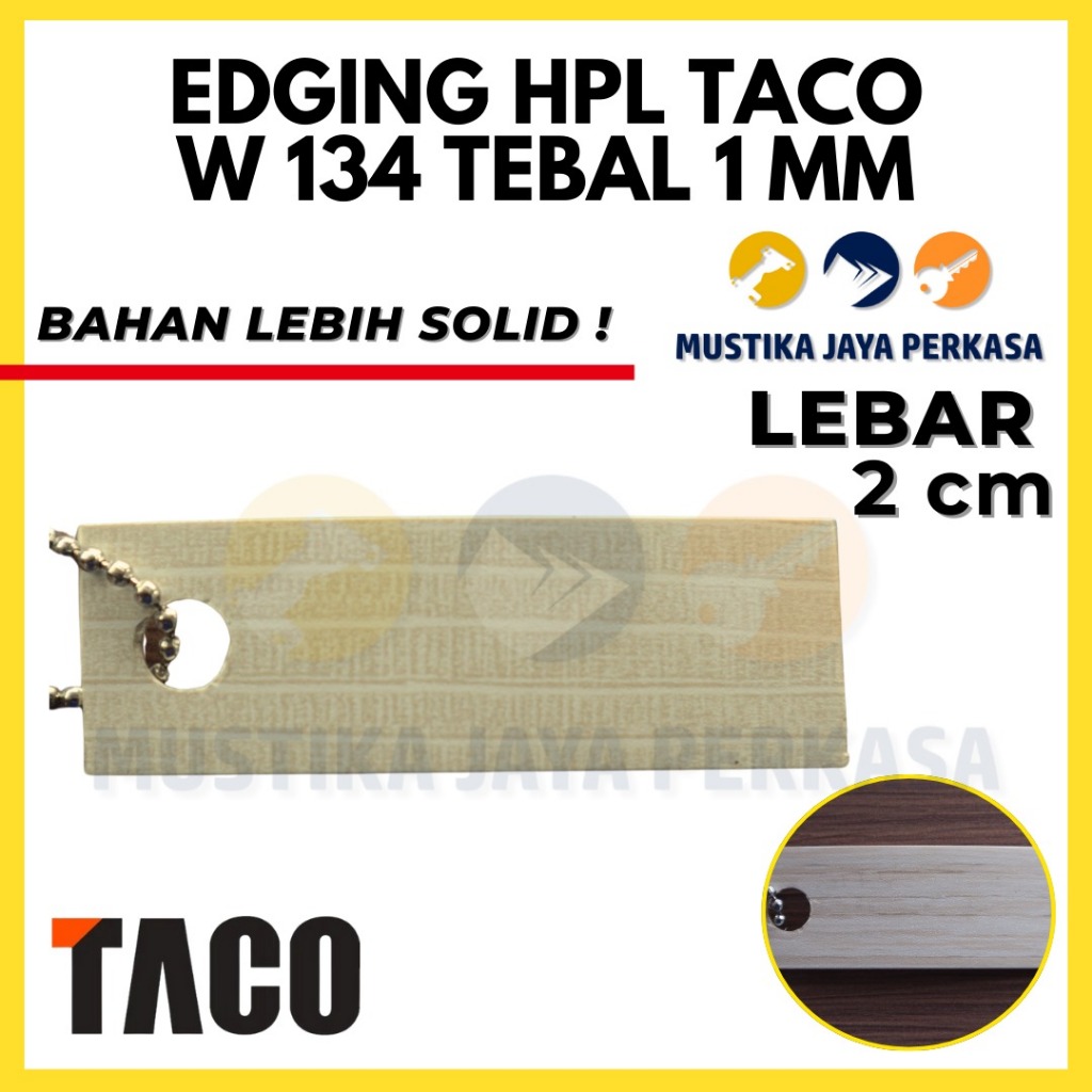 Jual Per 5 Meter Edging Taco W 134 1 x 22 Mm Woodgrain HPL TH 134 AA ...