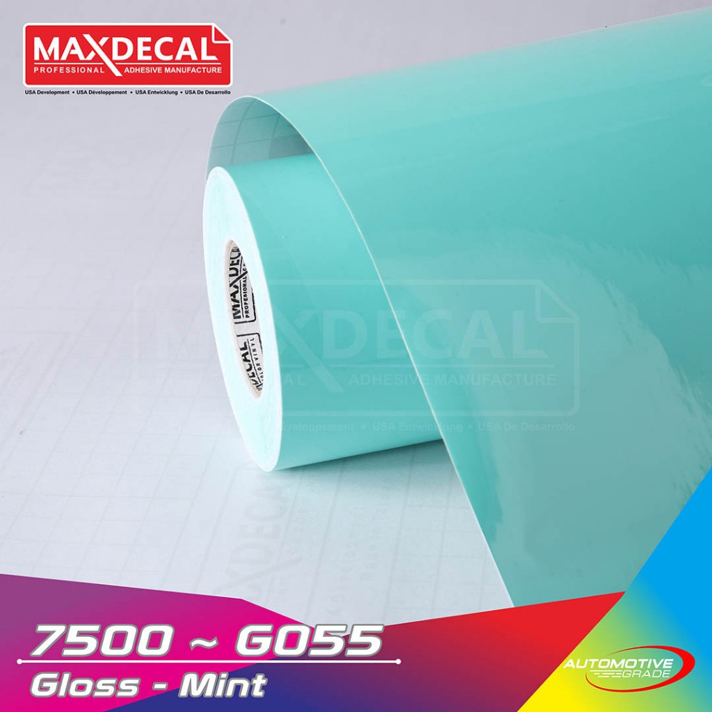 Jual STICKER SKOTLET MAXDECAL 7500-G055 GLOSSY MINT 45 CM X 15 METER ...