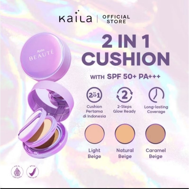 Jual Kaila Beaute 2in1 Cushion SPF 50+ PA+++ | Shopee Indonesia