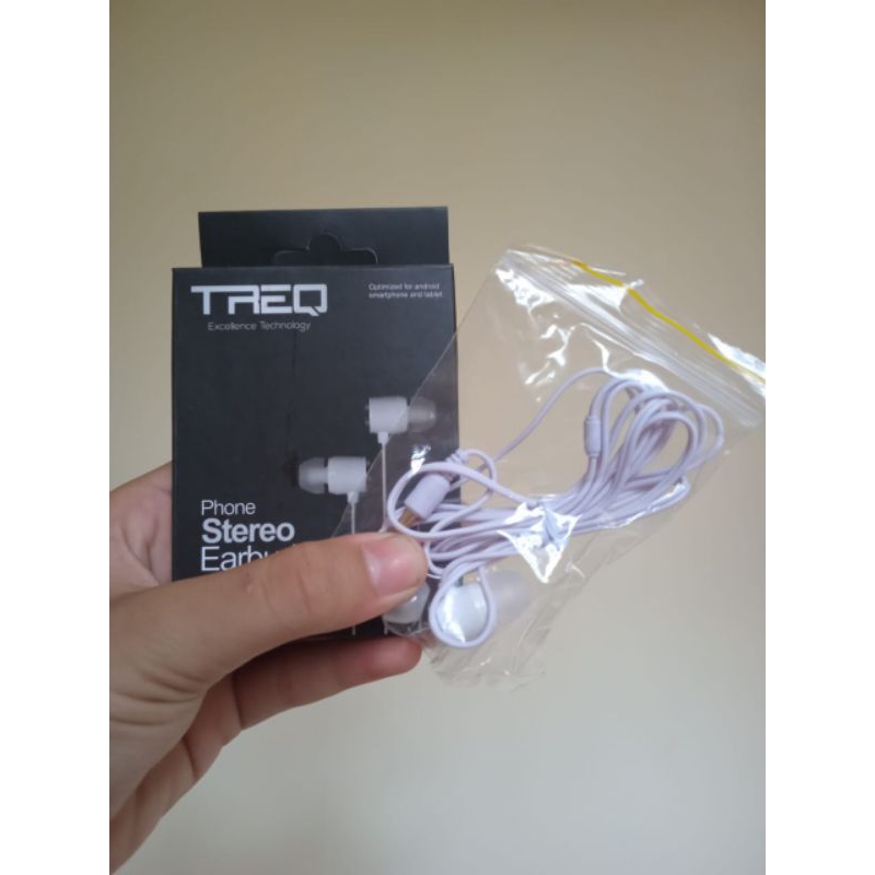Jual TREQ Earbuds Stereo Phone | Shopee Indonesia
