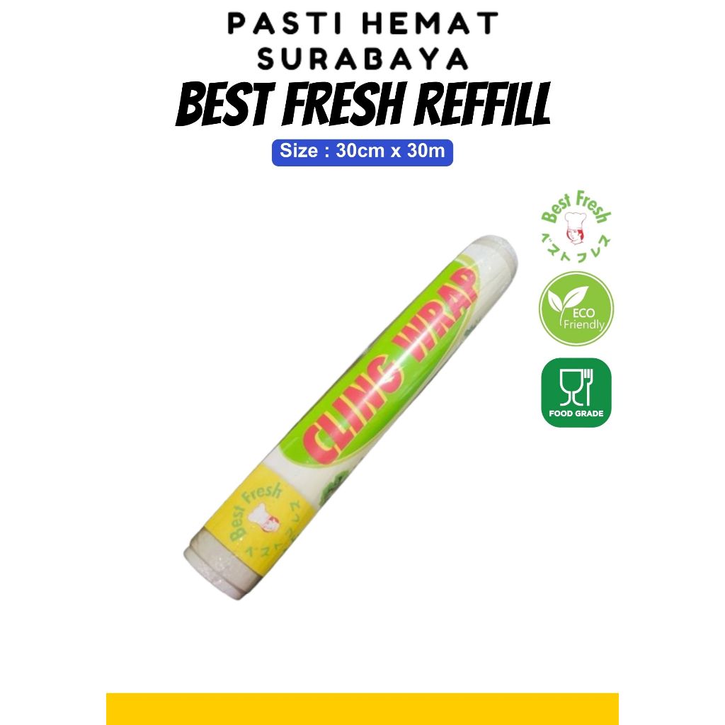 Jual PLASTIK CLING WRAP | BEST FRESH CLING WRAP REFILL 30 CM x 30 M ...