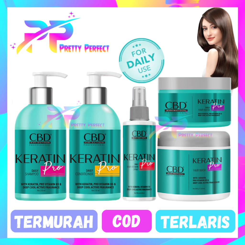 Jual CBD Keratin Pro Hair Mask / Shampoo / Conditioner / Vitamin ...