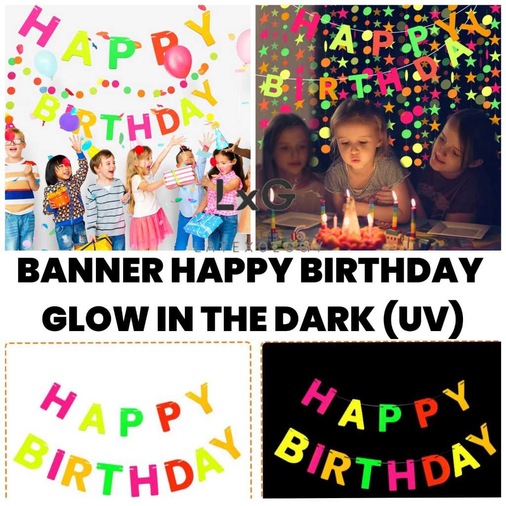 Jual Banner Birthday Bunting, Backdrop Tulisan Ulang Tahun, Banner HBD ...