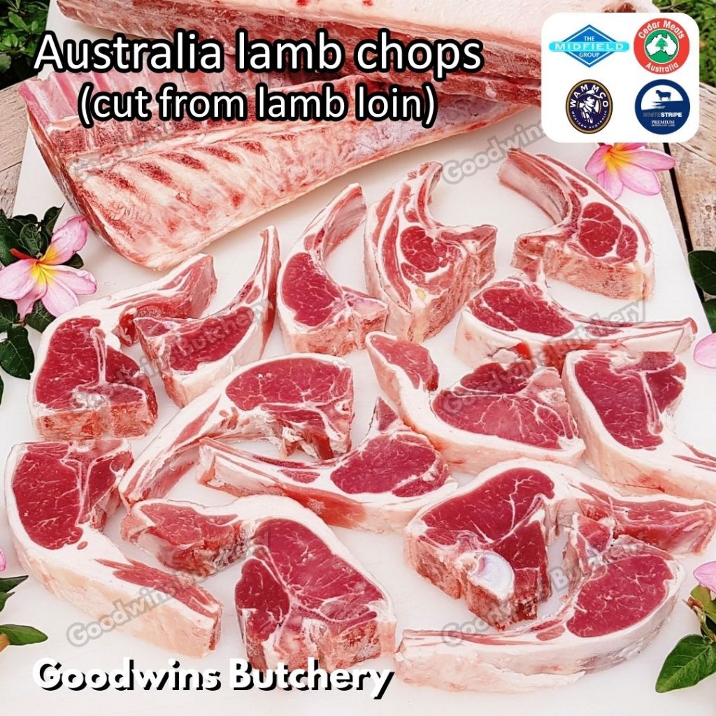 Jual Lamb CHOP MIX (cut from lamb loin whole) frozen Australia WAMMCO ...