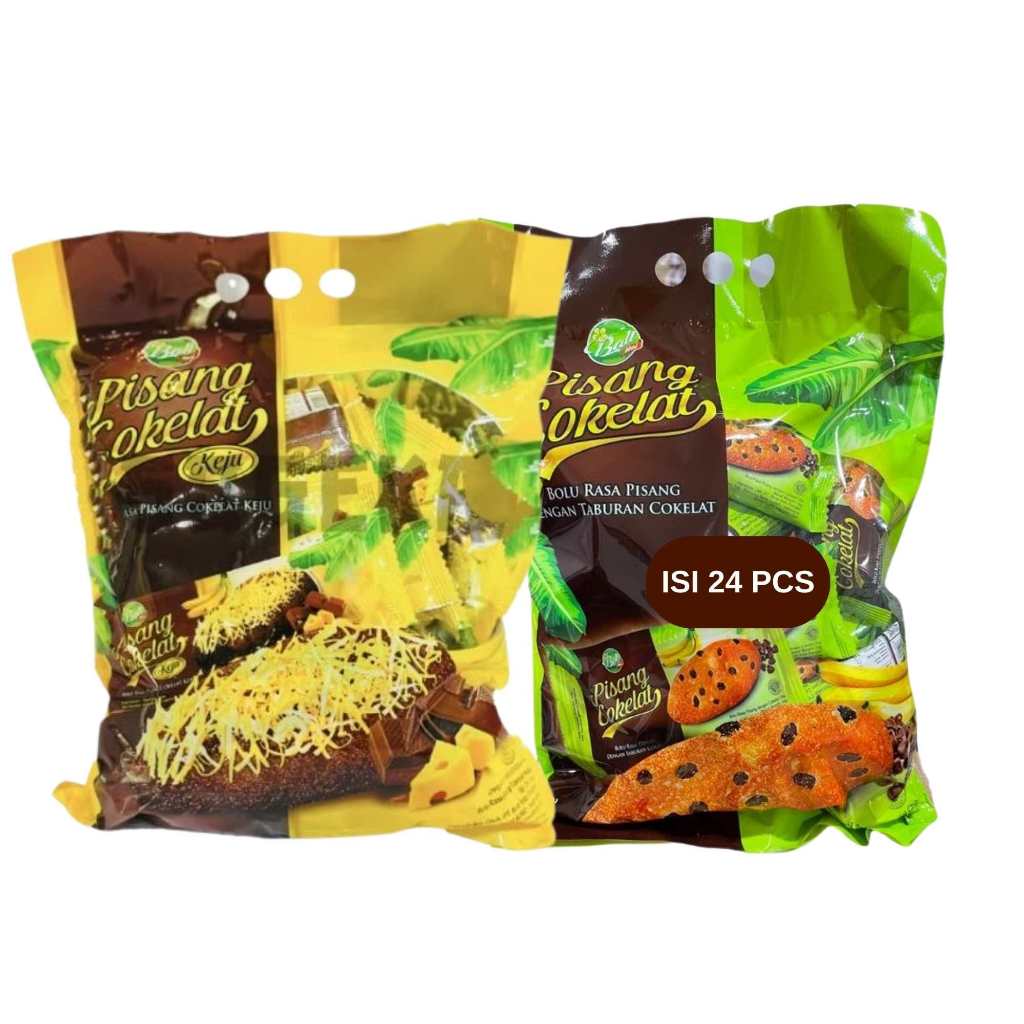 Jual Bali Hai Pisang Cokelat Isi 24pcs Bolu Rasa Pisang Dengan Taburan ...
