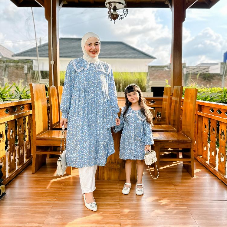 Jual Kalsandfrey Hannah Tunik 2 Couple Mom And Kids Baju Kembar Mama ...